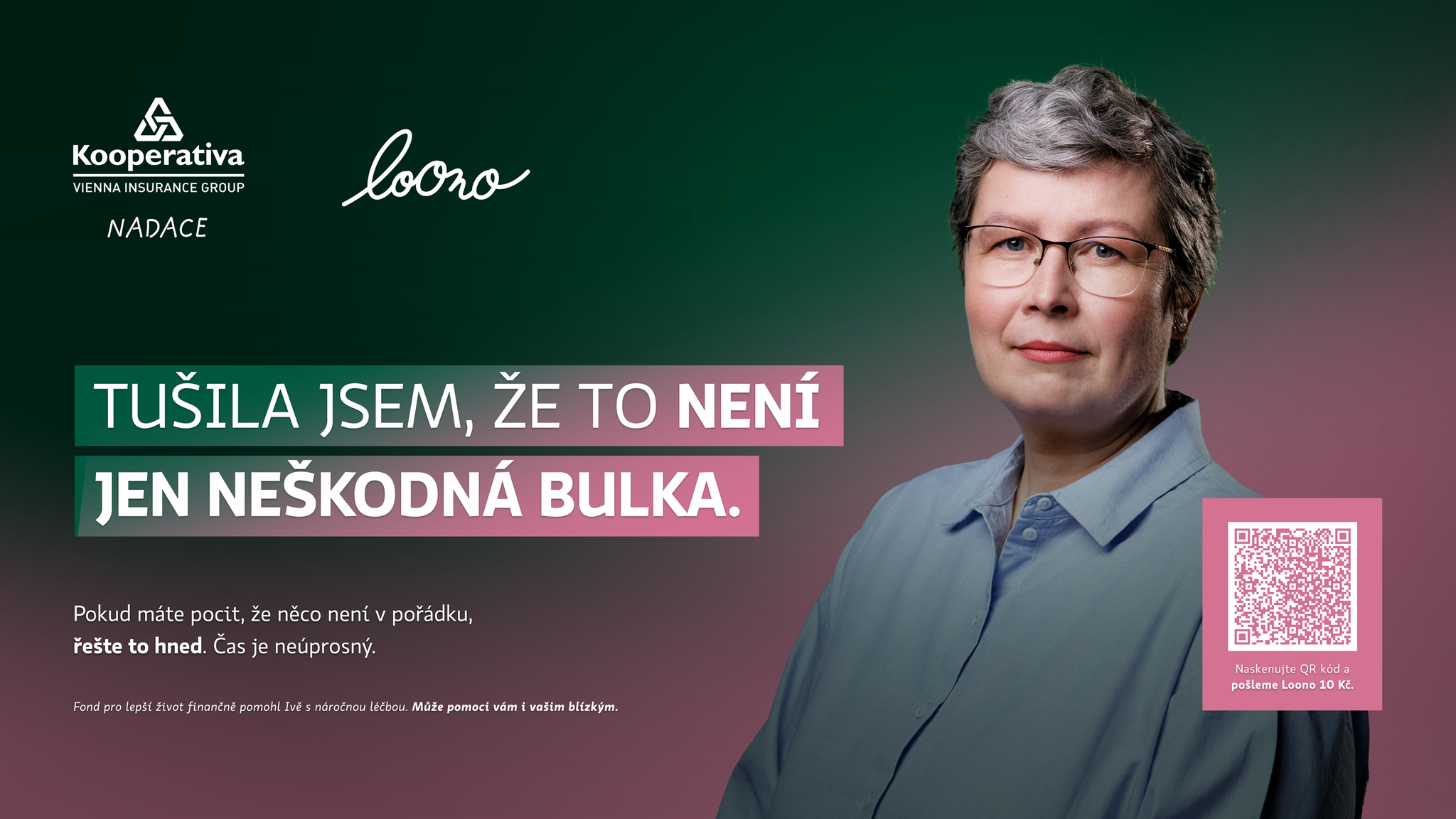 Nadace Kooperativy se převléká do růžové | Kooperativa pojišťovna